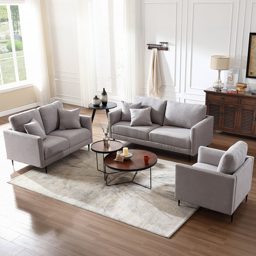 Latitude Run® Guiteres 3- Piece Living Room Set | Wayfair